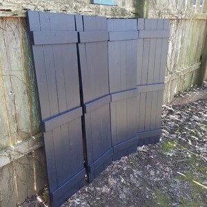 Rustic Wood Shutters Country Barn Display Indoor Outdoor Primitive ...