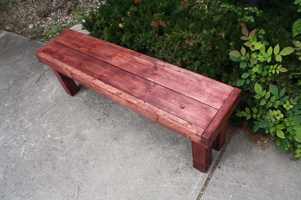 Unique Primtiques Beautiful Primitive RED MAHOGANY Stained | Etsy