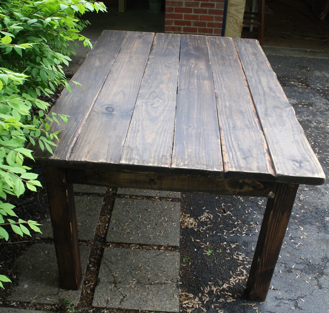 Rustic Cabin Table Kitchen Dining Farmhouse 44x70x31h FARM | Etsy