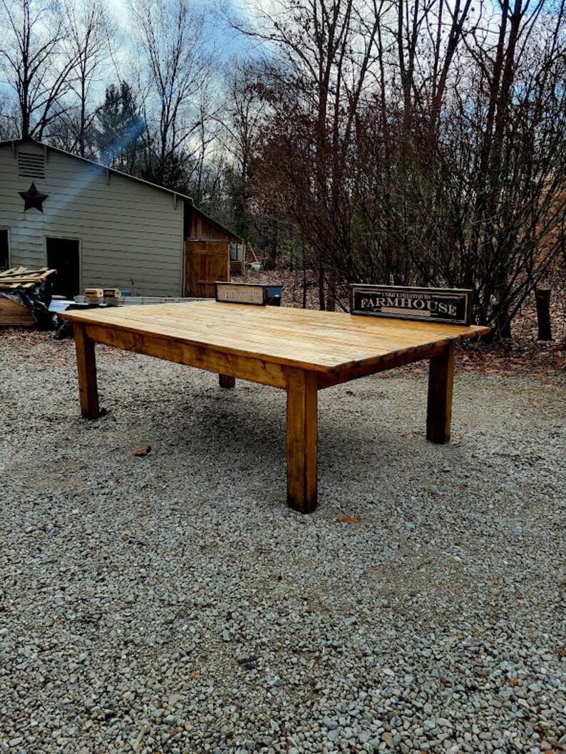 MASSIVE FARMHOUSE TABLE Farm House Primitive Country Cabin - Etsy