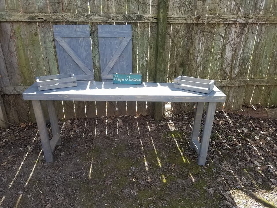 RUSTIC BAR TABLE Sofa Console Entryway Entry Large Reclaimed | Etsy