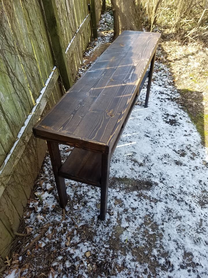 RUSTIC KITCHEN ISLAND Console Table Large Sofa Bar Buffet | Etsy