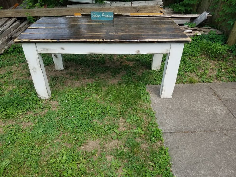 Rustic FARM TABLE Reclaimed Wood Farm House Primitive Country - Etsy