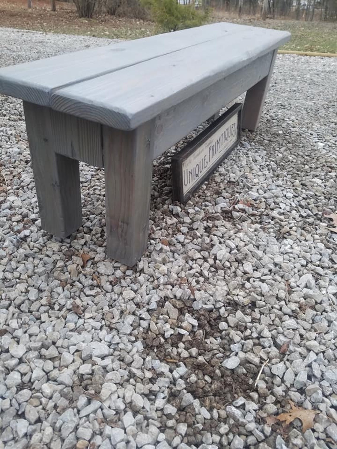 RUSTIC Wood Farmhouse BENCH Primitive Farm House Indoor - Etsy