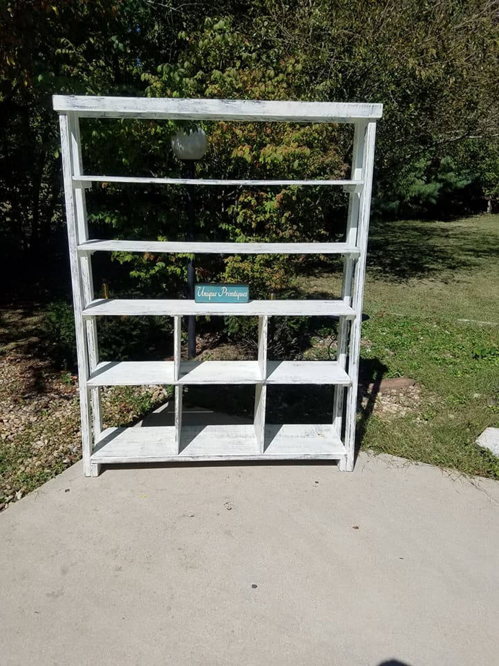 Rustic Solid Wood Bookcase Book Shelf Wall Shelving Unit | Etsy