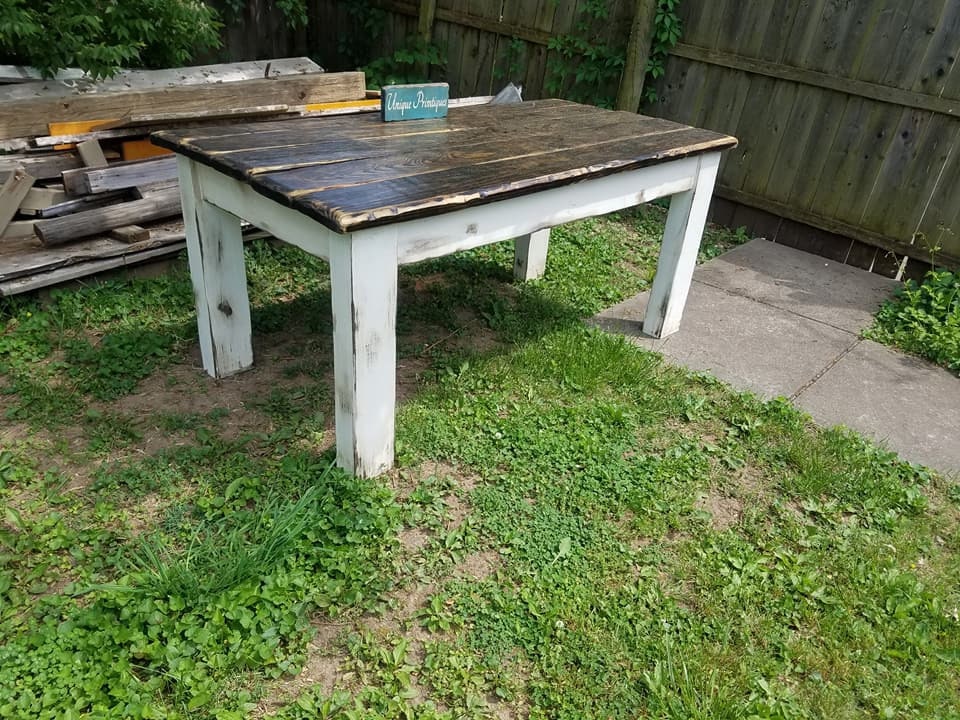 Rustic FARM TABLE Reclaimed Wood Farm House Primitive Country | Etsy