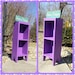 Small PURPLE Book Shelf Bookcase CD Movie Rack Multi Functional Lamp ...