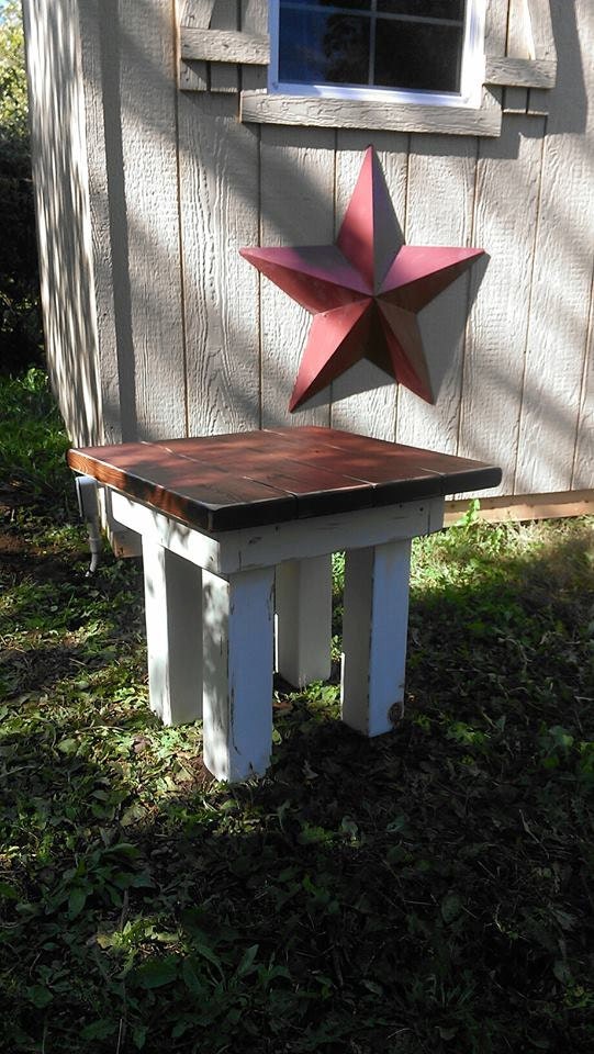 RUSTIC FARMHOUSE End Side Farm TABLE American Walnut Country - Etsy