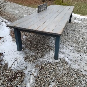 RUSTIC 12-foot FARMHOUSE TABLE Large Farm House Kitchen Distressed ...