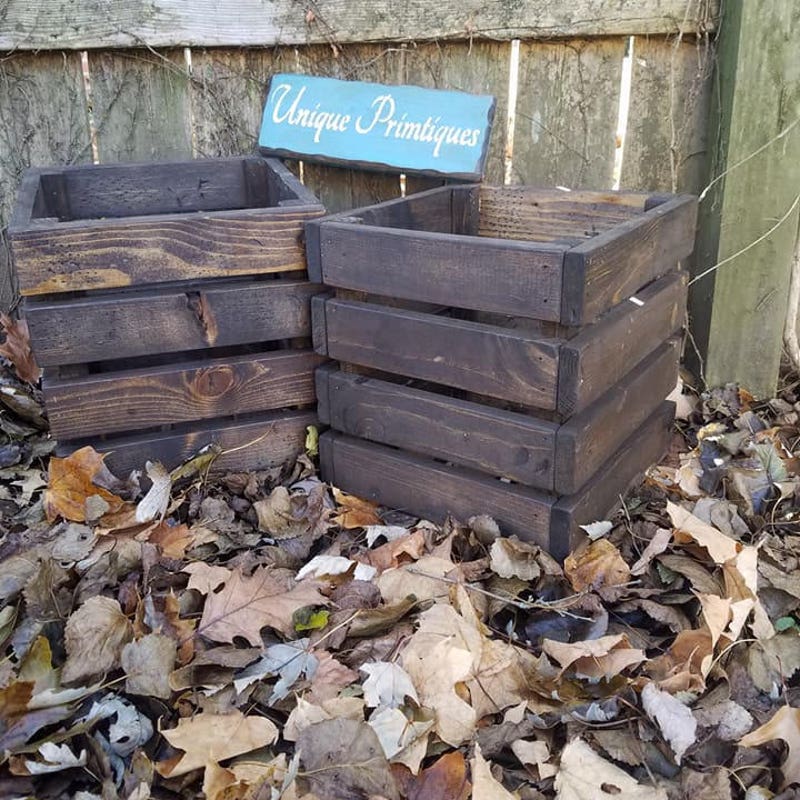 Reclaimed Wood Crate - Etsy
