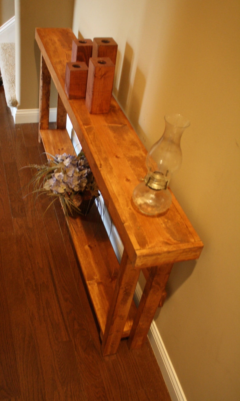 SOFA TABLE Console Narrow Long Large Accent Reclaimed Wood - Etsy