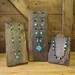 Rustic JEWELRY DISPLAY Necklace Stand Holder SET of Three Different ...