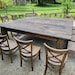 Rustic FARM TABLE Table Set W/you Pick Chairs 8-ft X 8-ft XL Square ...
