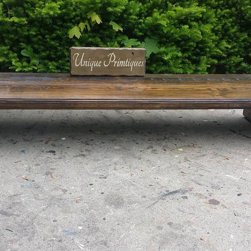 EXTRA LARGE Rustic Table Riser Bench TV Solid Wood Step - Etsy