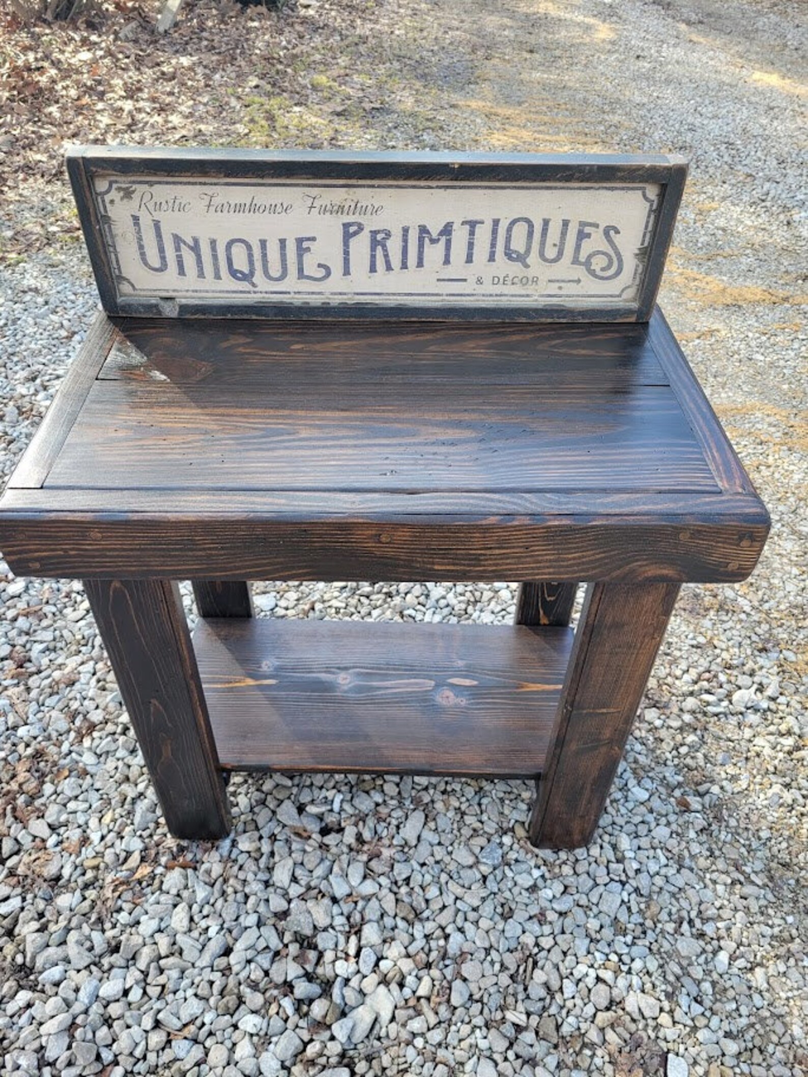 Rustic Side End TABLE Fish Tank Music Amp Plant Night TV Stand - Etsy