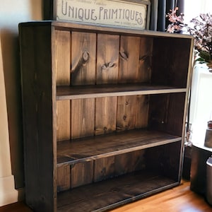 RUSTIC FARMHOUSE BOOKCASE Farm House Country Cabin Shelving Reclaimed ...