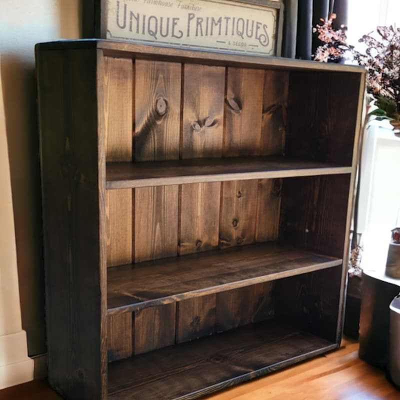 Rustic Bookcase - Etsy