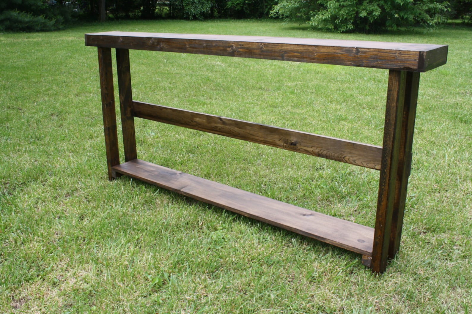 ACCENT TABLE Entryway Entry Hall Rustic Elegant Dark Walnut | Etsy