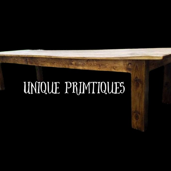 Rustic Farm Table - Etsy