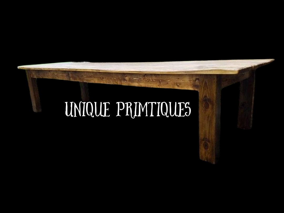 Rustic FARM TABLE Reclaimed Wood Farm House Primitive Country | Etsy UK
