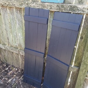 Rustic Wood Shutters Country Barn Display Indoor Outdoor Primitive ...