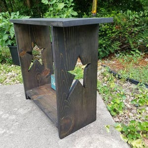 Unique Primtiques Primitive STAR Side End Hall Accent Reclaimed Rustic ...