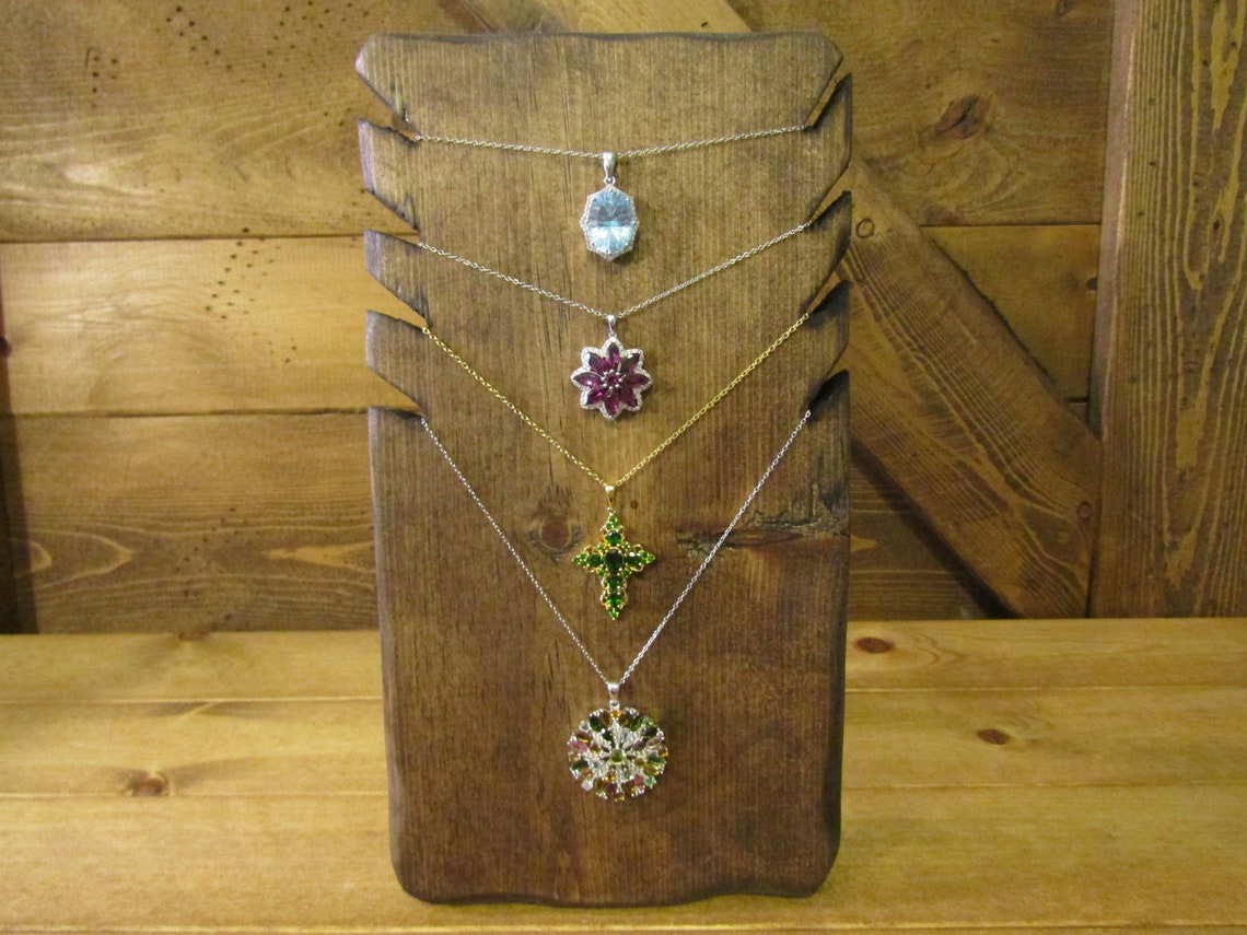 Rustic JEWELRY DISPLAY Necklace Stand Holders Different Sizes - Etsy