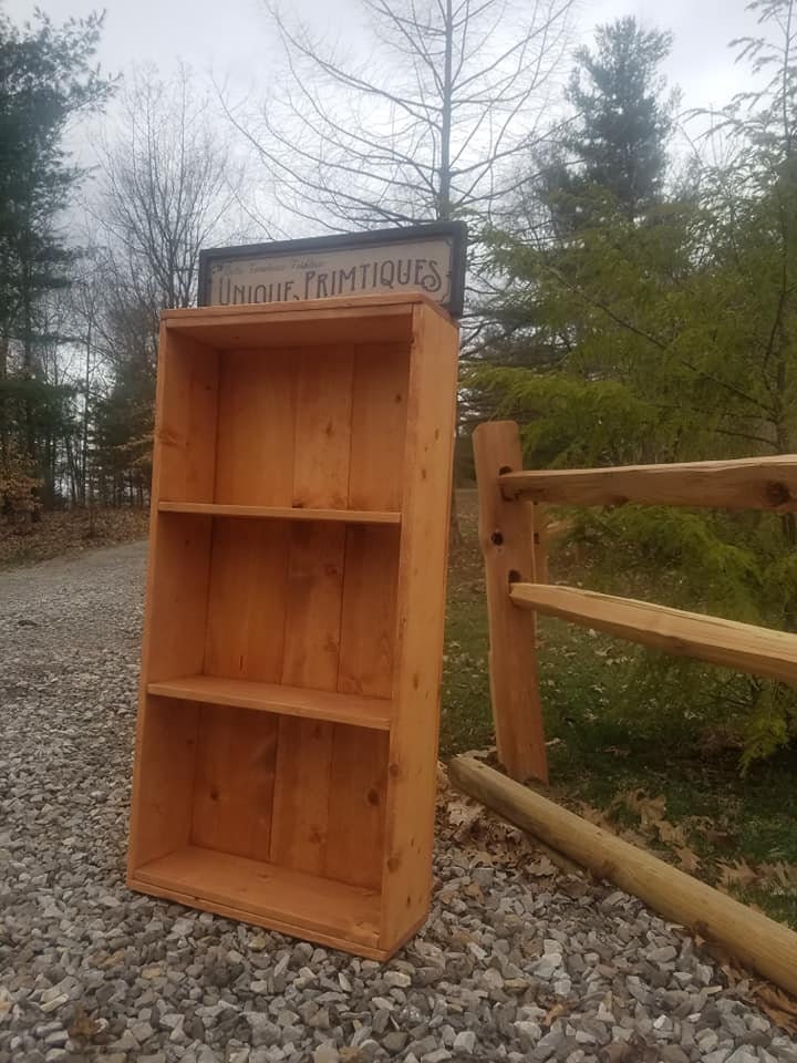 RUSTIC FARMHOUSE BOOKCASE Shelving Storage Shelf Reclaimed | Etsy