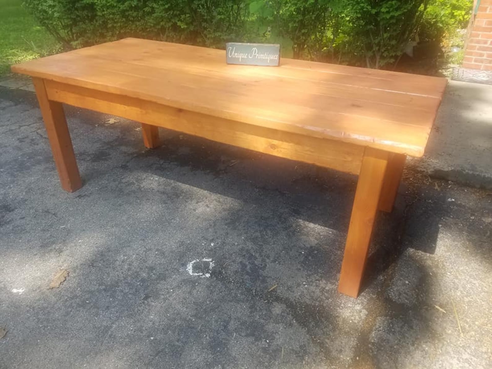 Rustic FARMHOUSE TABLE Wood Farm House Kitchen Dining | Etsy