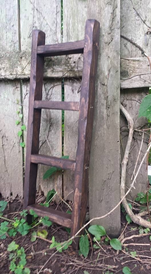 RUSTIC WOOD LADDER Home Decor Custom Sizes Colors Jewelry | Etsy