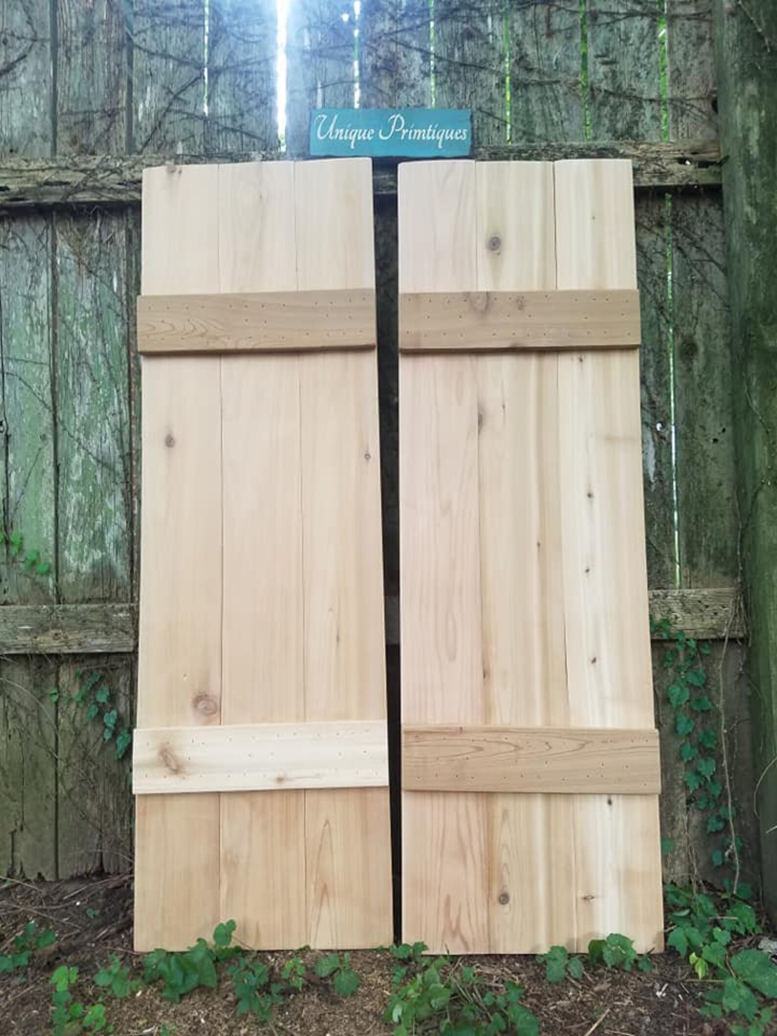 RED CEDAR SHUTTERS Farmhouse Style Rustic Farm House Wood Mini - Etsy