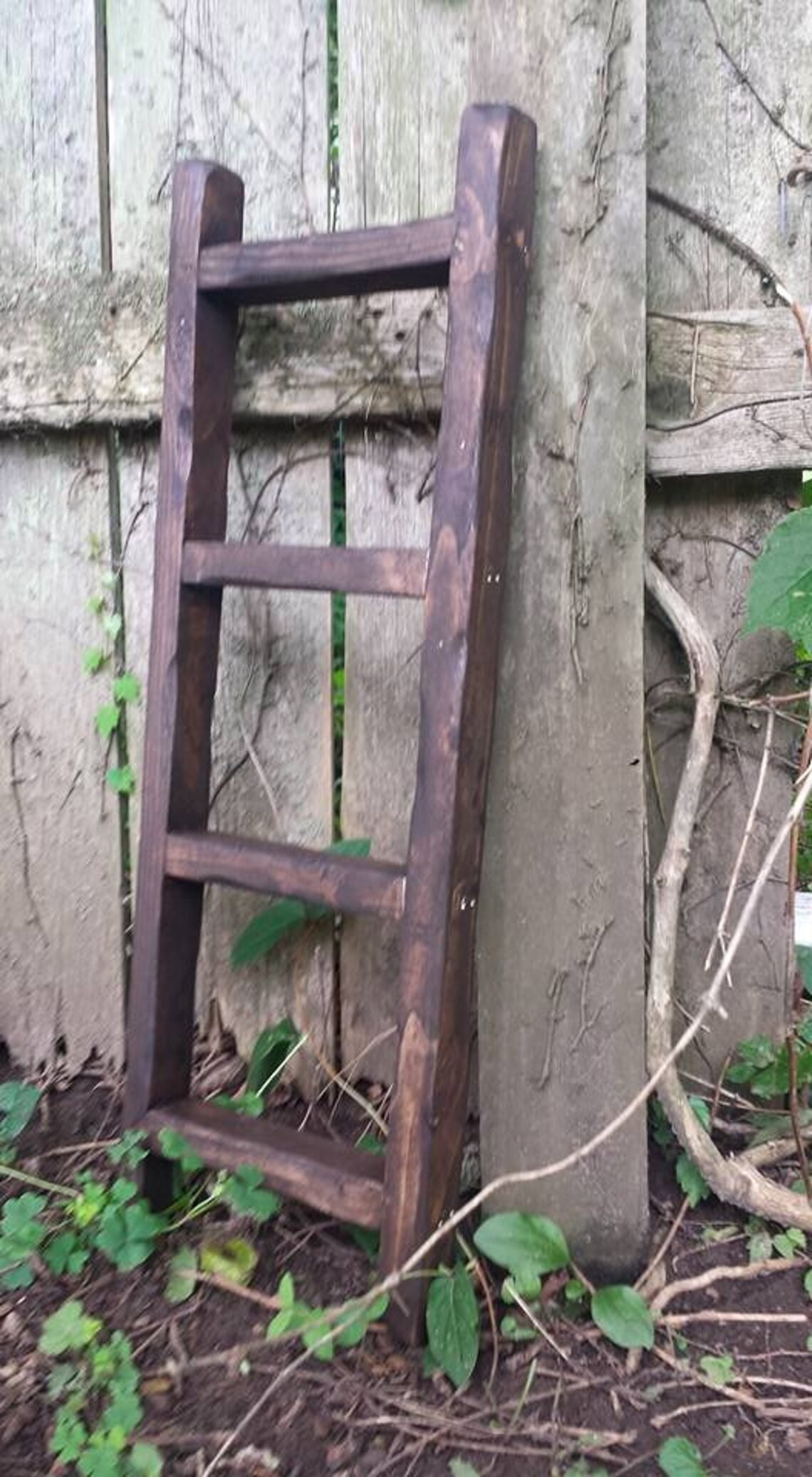 RUSTIC WOOD LADDER Primitive Reclaimed Home Decor Jewelry | Etsy