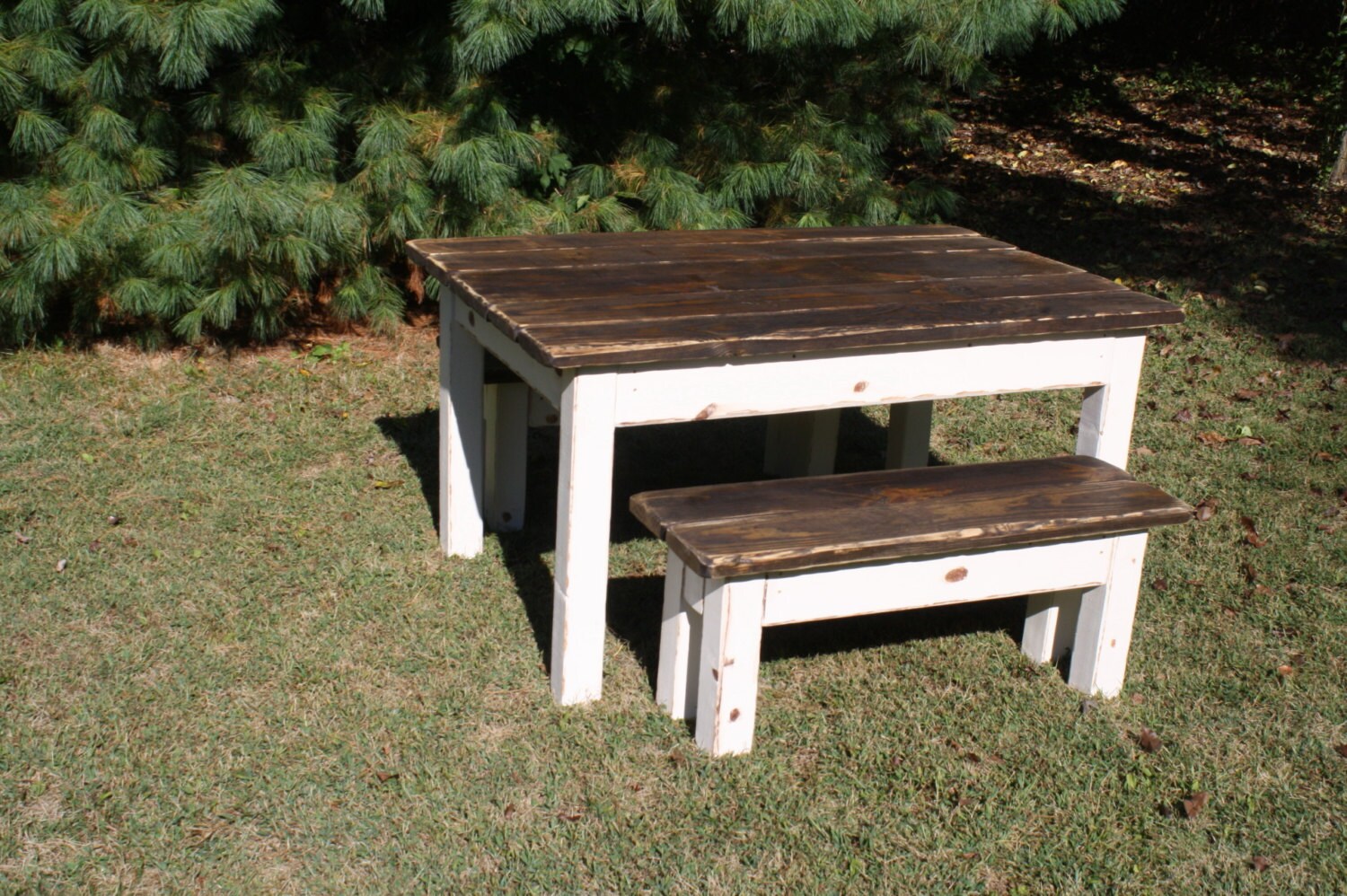 RUSTIC FARMHOUSE TABLE Farm House Dining Country Kitchen Table - Etsy