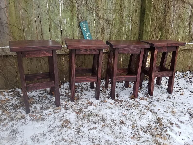 FARMHOUSE BAR STOOL Rustic Farm House Country Living Kitchen - Etsy