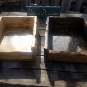 Rustic Reclaimed Wood PAPER TRAY Box Hand Made Home Office Business ...