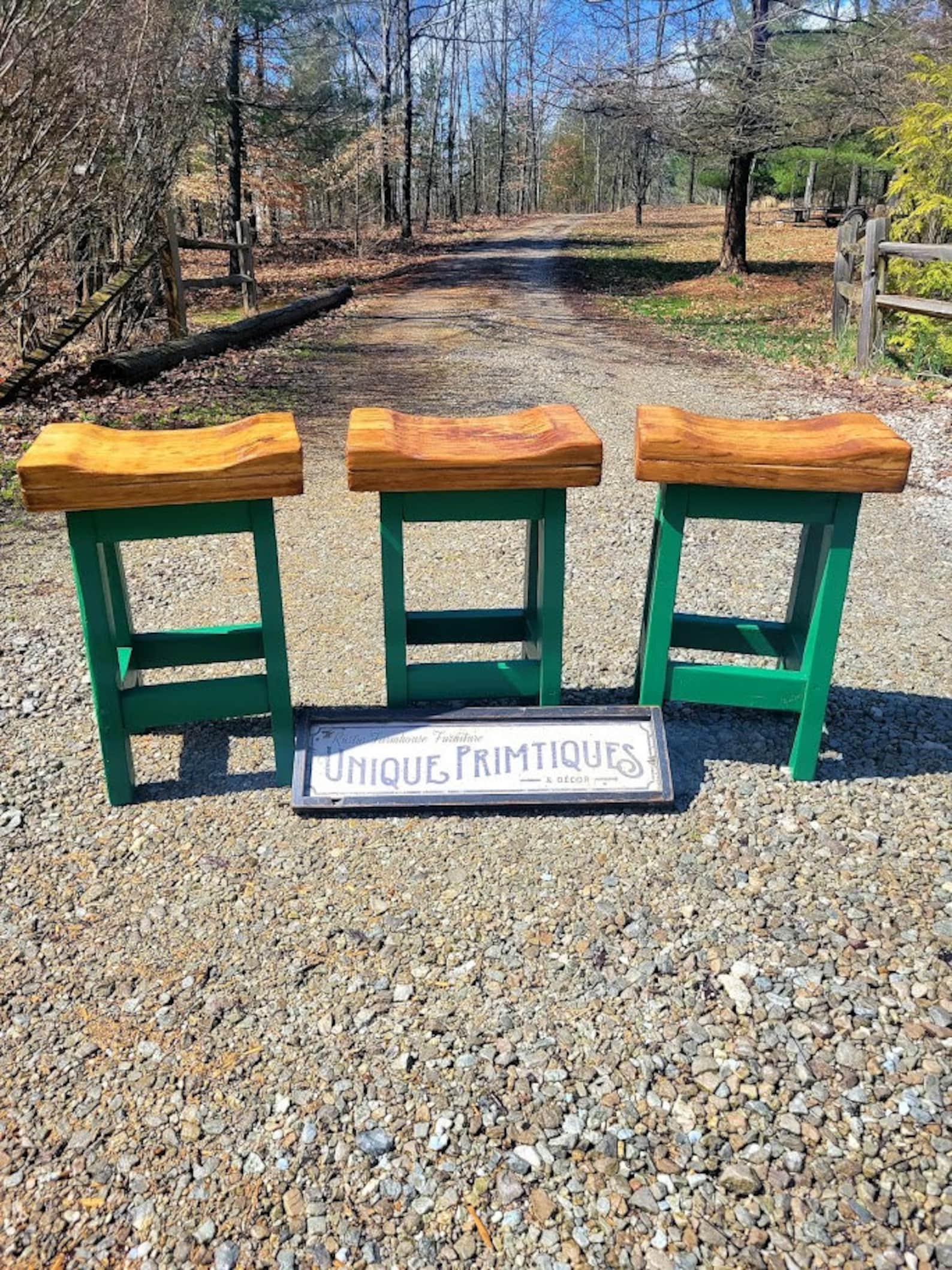 RUSTIC FARMHOUSE BAR Stool Farm House Country Kitchen | Etsy