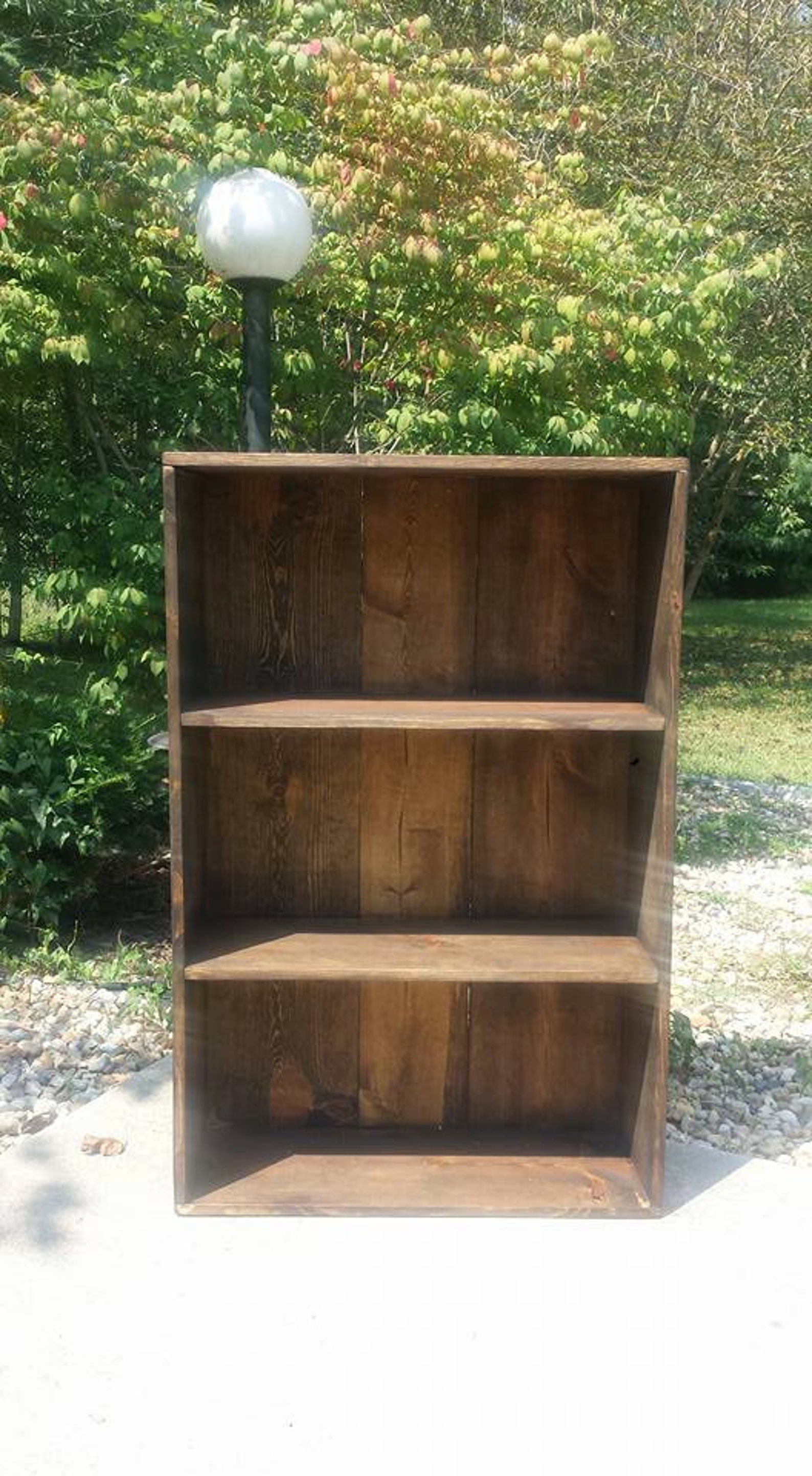 RUSTIC FARMHOUSE BOOKCASE Farm House Country Cabin Shelving Reclaimed ...