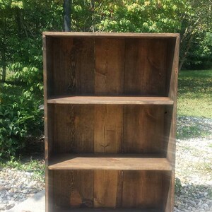 RUSTIC FARMHOUSE BOOKCASE Farm House Country Cabin Shelving Reclaimed ...