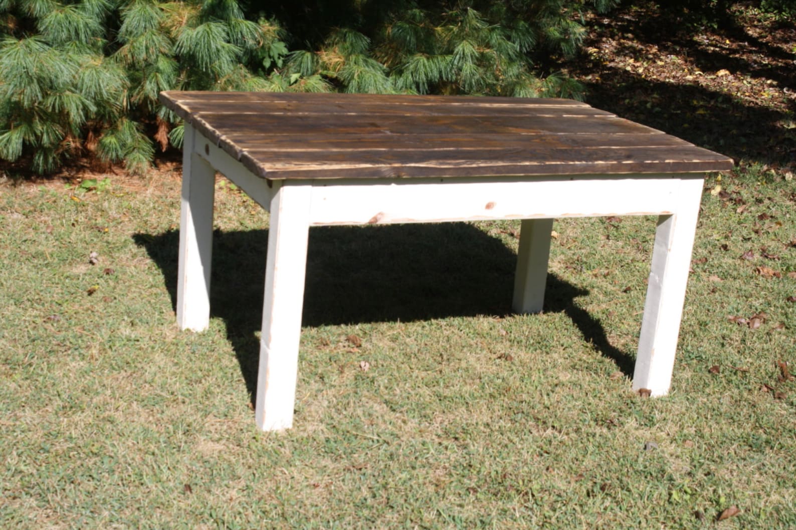 RUSTIC FARMHOUSE TABLE Farm House Dining Country Kitchen Table - Etsy