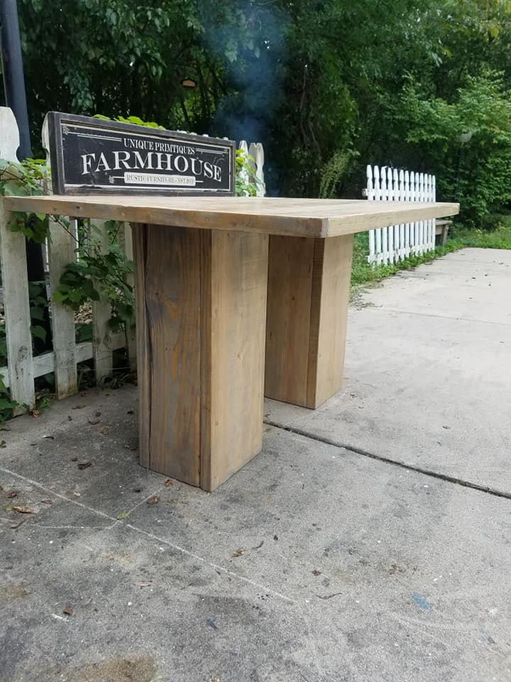 Rustic Reclaimed Wood Table Desk Dining Minimalistic Modern | Etsy