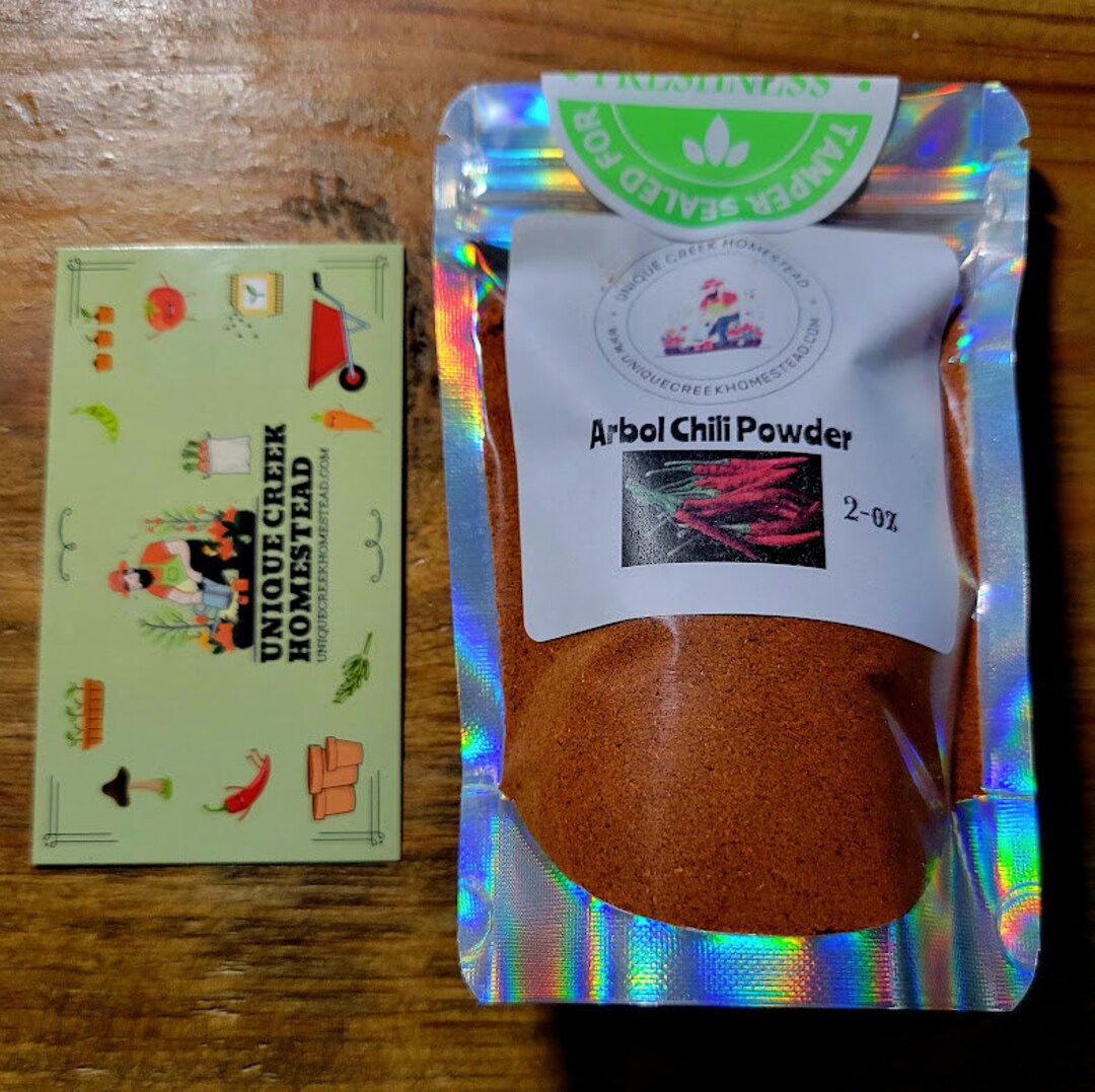 Chili De Arbol Chili Pepper POWDER Ground HOT 15,000-30,000 Scoville ...