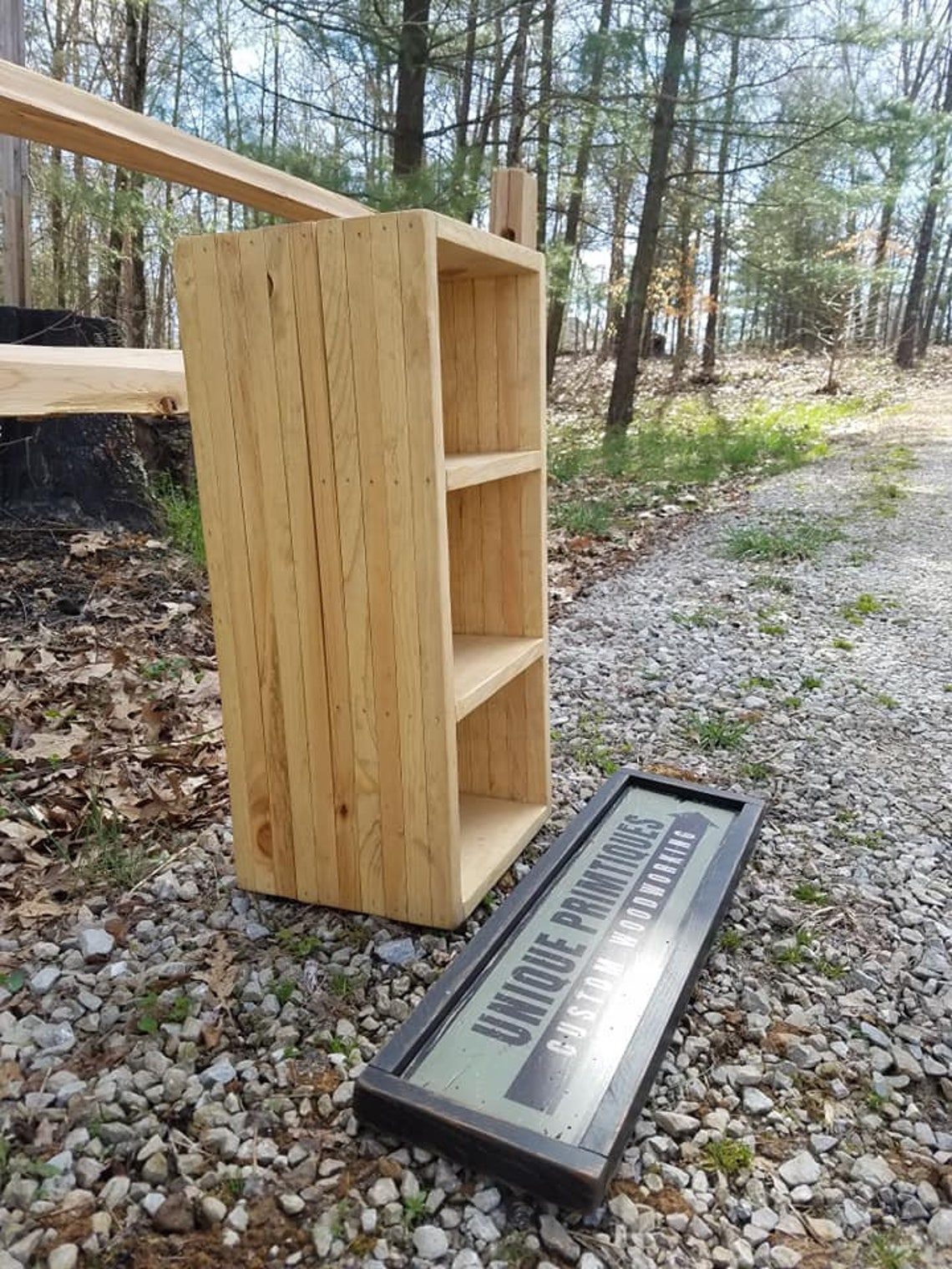 Small RUSTIC BOOKCASE Bookshelf Bathroom Kitchen Wine Crate - Etsy