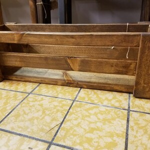 Rustic Wood CRATE Bleached Blue Hand Made Bathroom Kitchen Living Room ...