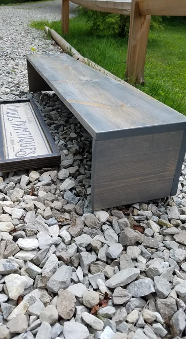 Table TV Computer Riser Bench Centerpiece Entertainment Center | Etsy