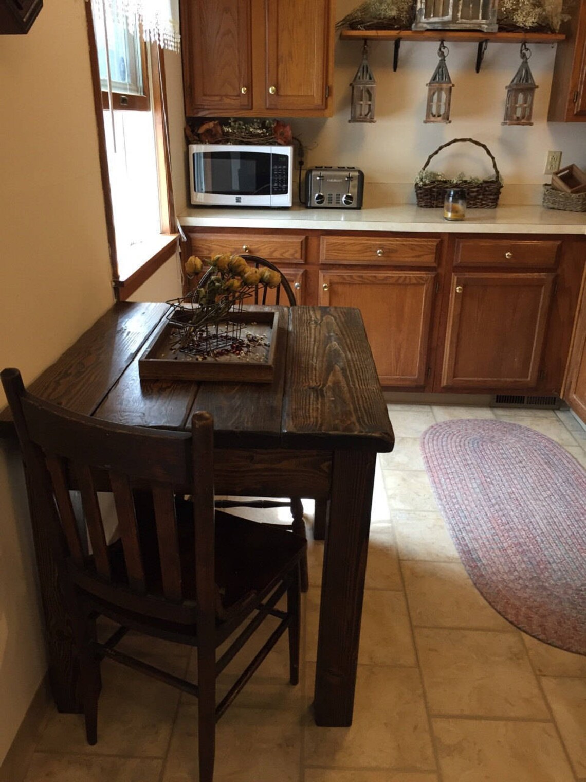 Rustic Farmhouse Kitchen Tiny House Home Living Table Small | Etsy