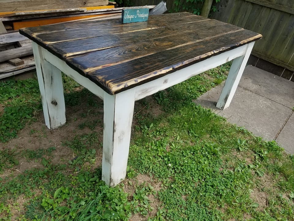 Rustic FARM TABLE Reclaimed Wood Farm House Primitive Country | Etsy