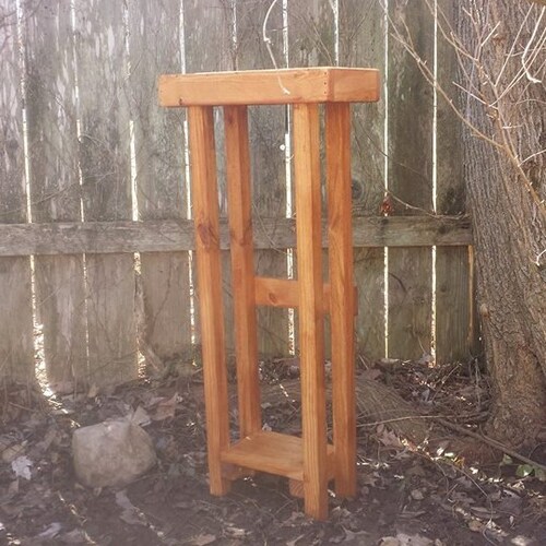 Tiny Home Furniture Plant Stand Rustic Small TALL Skinny Hall - Etsy