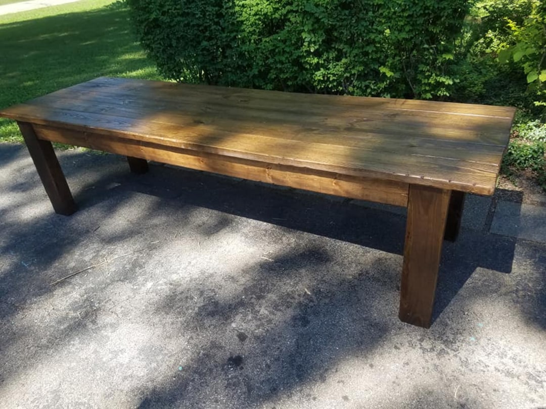 Rustic FARM TABLE Reclaimed Wood Farm House Primitive Country Cabin ...