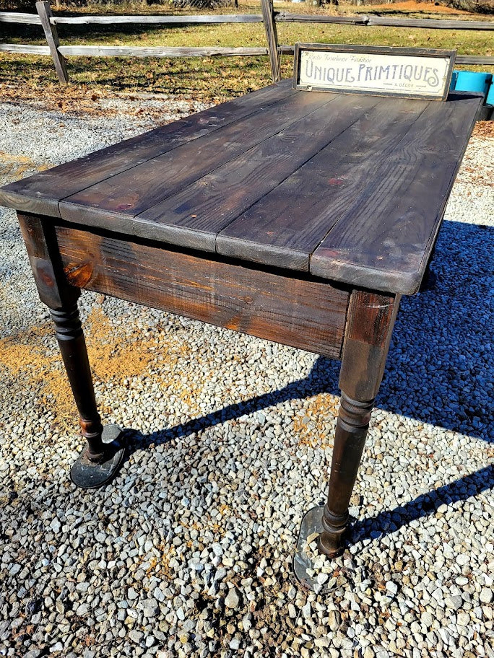 RUSTIC FARMHOUSE TABLE Farm House Island Office Desk Country - Etsy