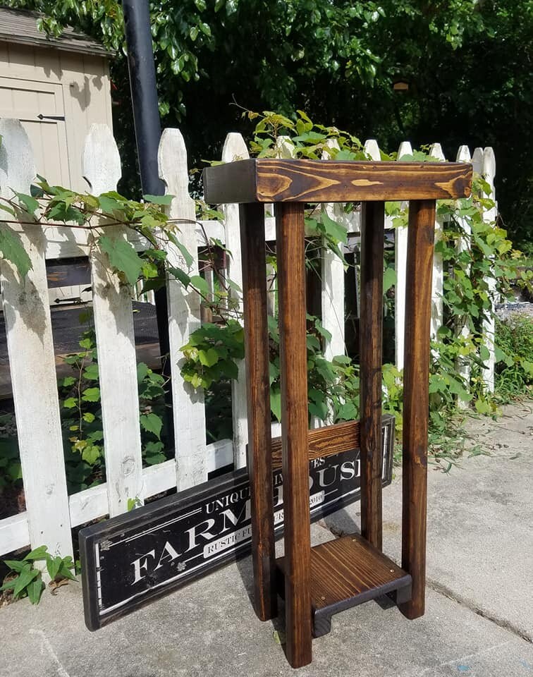 Tiny Home Furniture Rustic Small TALL Skinny Hall Entry End | Etsy